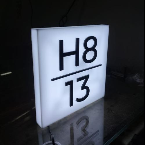 Jual Nomor Rumah LED INDOR Neon Box Akrilik Papan Nama Akrilik ...