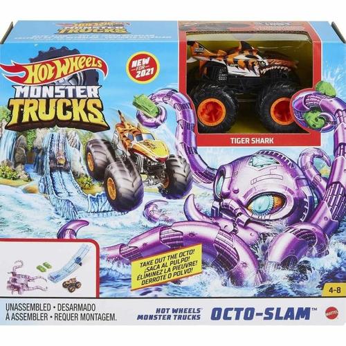Jual MATTEL, Hot Wheels Hotwheels Monster Trucks Octo-Slam Playset ...