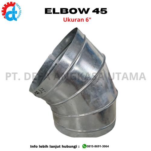 Jual Elbow ducting 45 derajat 6" / Elbow 45 uk 6 inch - Jakarta Timur - DEFATEKNIK | Tokopedia