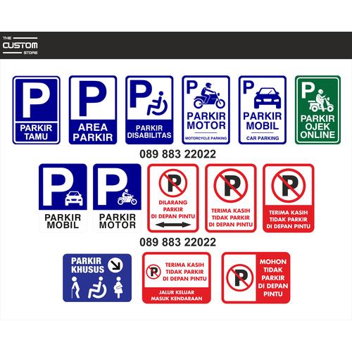 Jual Rambu Parkir - Dilarang Parkir - Plang Parkir - Parkir Ojol ...