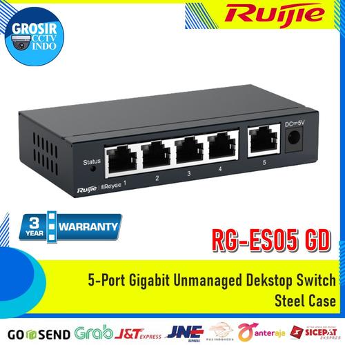 Jual RUIJIE 5port Desktop Switch gci - RG-ES05-GD - Kota Surabaya ...