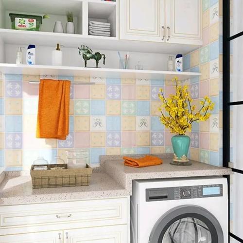 Jual Wallpaper kitchen set/sticker dapur Mozaik keramik glossy ...