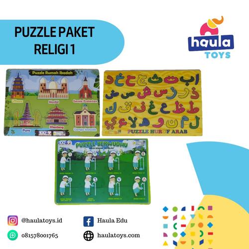 Jual Mainan Edukasi Puzzle Anak Paket Religi 1 | Puzzle Kayu Mainan ...