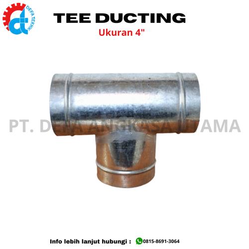Jual Sambungan Tee Ducting 4 inch/ Tee Ducting uk 4" x 4" x 4 ...