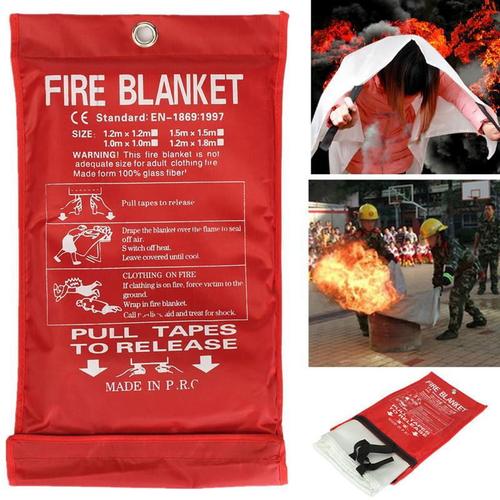 Jual Fire Blanket Kain Selimut Pemadam Tahan Api Fiberglass Flame Cover ...