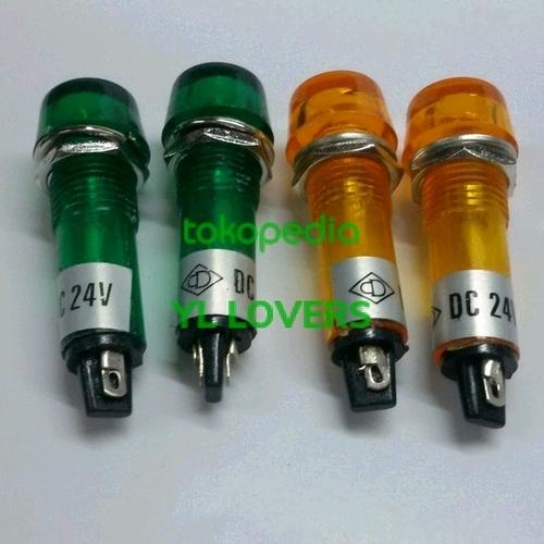 Jual lampu indikator 24v dc /pilot lamp dc 24c /pilot lamp 12mm 24v dc ...