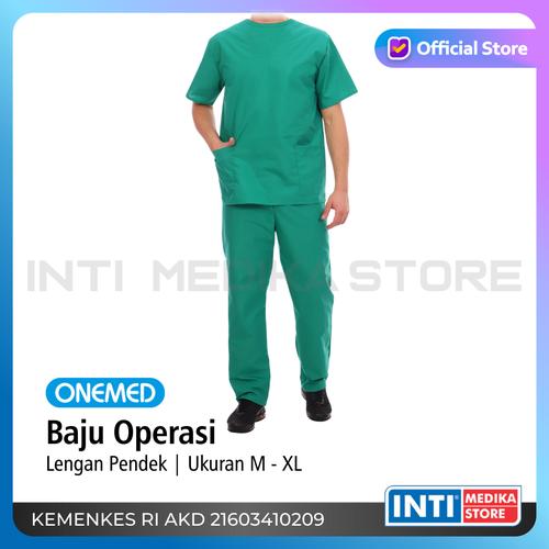 Jual ONEMED - Baju Jaga OK LENGAN PENDEK Set Perawat | Seragam Operasi ...