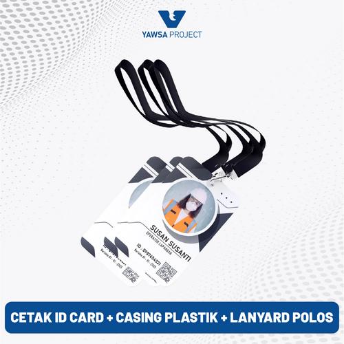 Jual Cetak Id Card + Casing Plastik + Lanyard Polos - 1 Hari Jadi ...