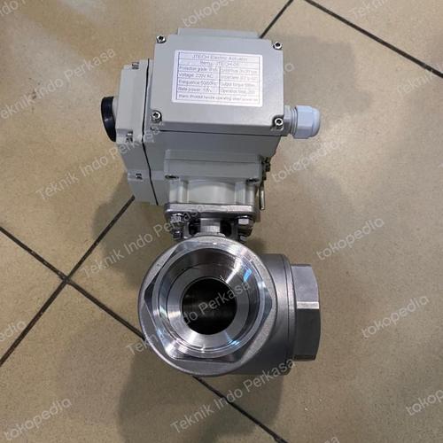 Jual Ball 3way stainless motorized / ball 3 way actuator electric 3/8 ...