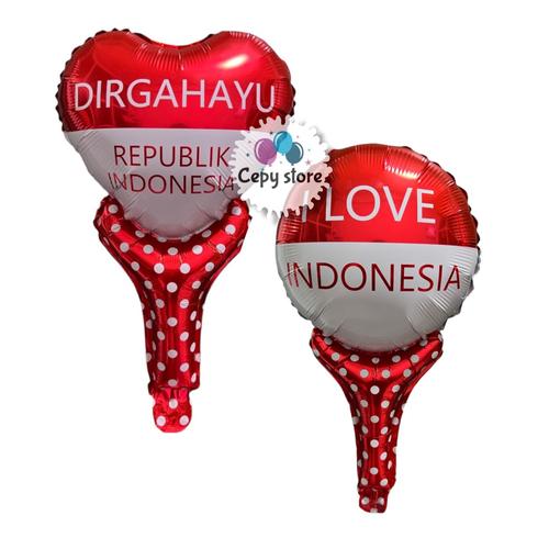 Jual Balon Foil Pentungan Dirgahayu / Balon 17 Agustus Merah Putih ...
