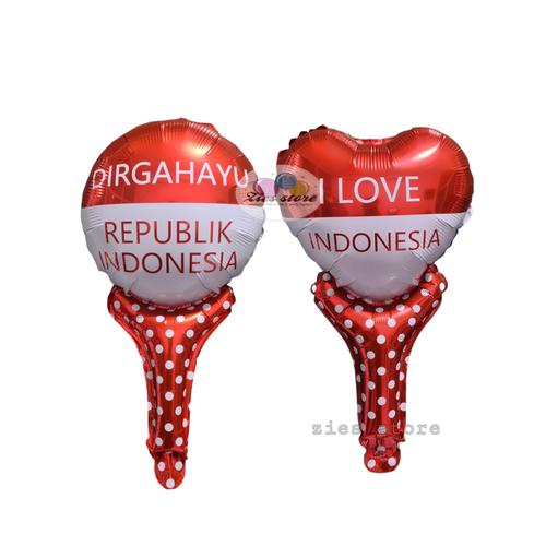 Jual Balon foil pentungan dirgahayu / balon 17 agustus merah putih ...
