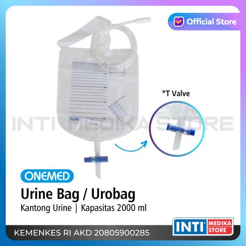 Jual ONEMED - Kantong Urine Bag UROBAG 2000ml T-Valve One Med - Kota ...