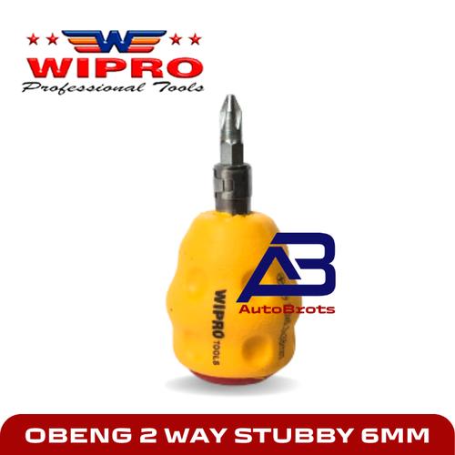 Jual WIPRO Obeng 2 Way BB Kuning Pendek Cebol 1-1/2" x 6mm Soft Handle ...