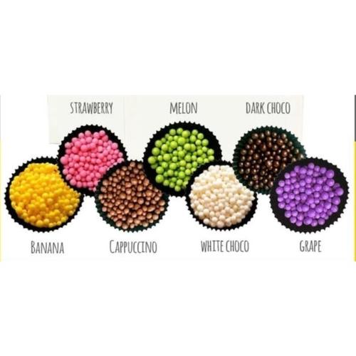 Jual ELMER Topping Crispearls Crispy Pearl Ball Chocolate White Pink ...