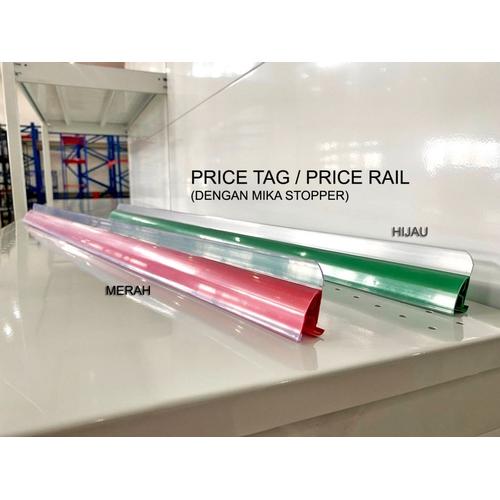 Jual Pricetag / Price Rail / Label Harga Rak Minimarket - Merah ...