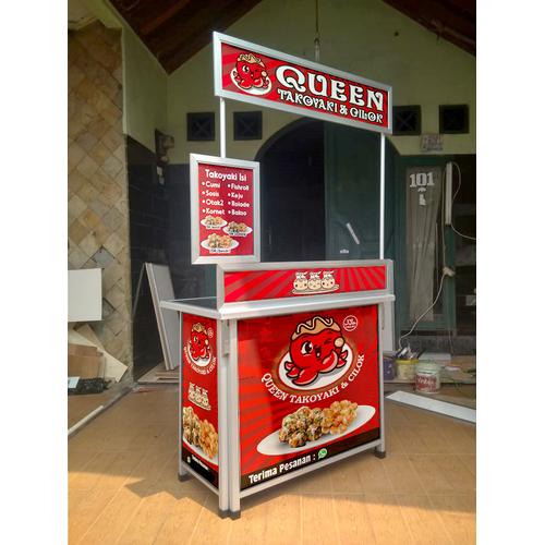 Jual [ Gratis Papan Menu ] Booth Portable Panjang 100 cm x Lebar 50cm ...