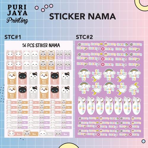 Jual STIKER LABEL NAMA ANAK WATERPROOF UKURAN A5 - STC#1 - Jakarta ...