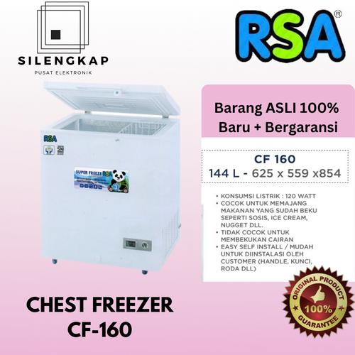 Jual Chest Freezer RSA CF-160 / CF160 Freezer Box 150 liter - Jakarta ...