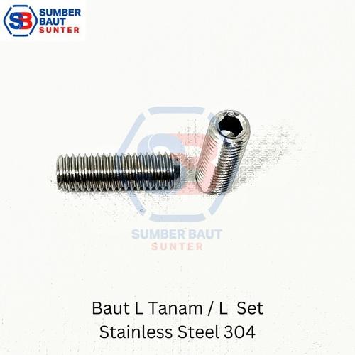 Jual M4x12 Baut L Tanam Stainless Socket Set Screw SS 304 - Jakarta Utara - Sumber Baut Sunter ...