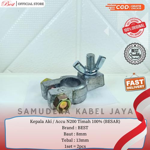 Jual Kepala Aki / Accu Mobil N200 Timah 100% (BESAR) - 1set 2pcs - Kota ...