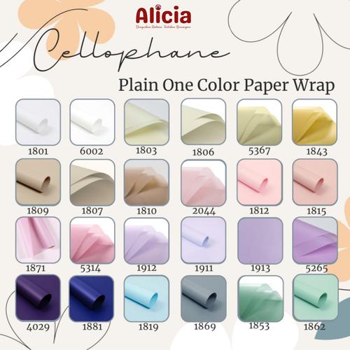 Jual [PACK] One Color Kertas Bunga Wrapping Cellophane Paperwrap Part 2 ...