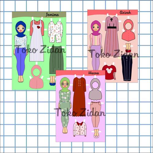 Jual BP BPAN/BONGKAR PASANG HIJAB/PAPERDOLL/BONGKAR PASANG KERTAS ...