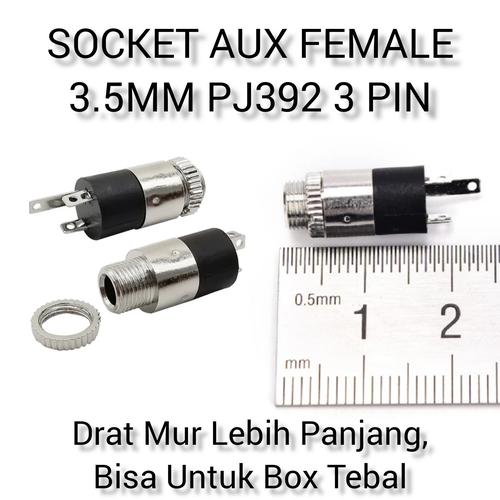 Jual Socket AUX Female 3.5mm 3 Pin PJ392 Stereo Headphone Socket - Kota ...