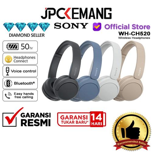 Promo Sony WH-CH520 Wireless Headphone Sony WHCH520 CH 520 Headphones ...