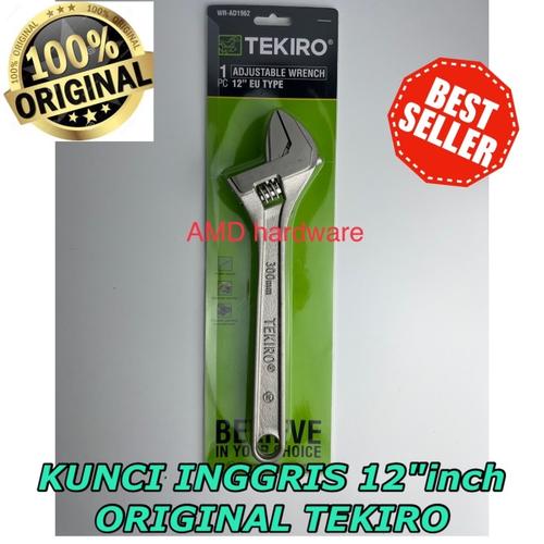Jual KUNCI INGGRIS 12" 10" 8" inch TEKIRO KAPUSI ORIGINAL ADJUSTABLE ...