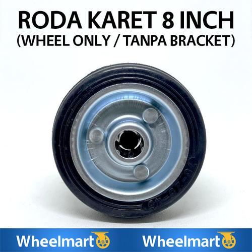 Jual Roda Troli Karet 8 inch (Roda saja, Hidup, Mati, Rem) - 8" Hidup ...