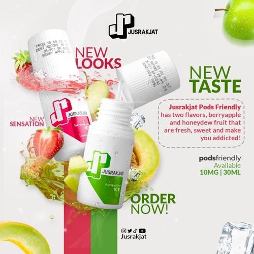 Jual JUS RAKYAT PODS FRIENDLY BERRY APPLE HONEYDEW BUBBLEGUM MANGO ICE ...