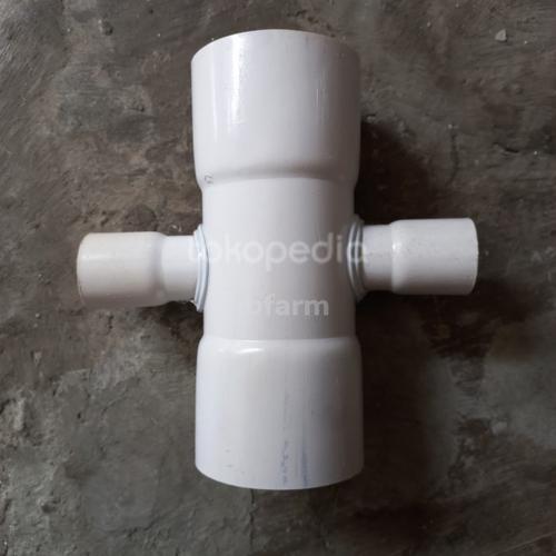 Jual Sambungan pipa PVC Cross 4 arah Reducer 4 inch ke 2 inch - Kab ...