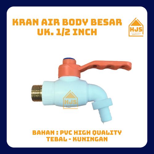 Jual Kran PVC JUMBO drat KUNINGAN - KRAN AIR PVC BODY BESAR 1/2 & 3/4 ...