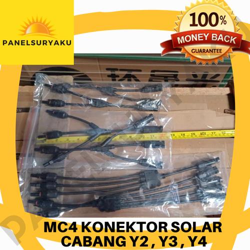 Jual KONEKTOR CONNECTOR SOLAR PANEL MC4 CABANG Y2 2 IN 1 , 3 IN 1 ,4 IN ...