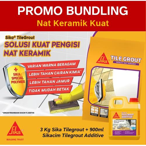Promo Bundling Sika Tilegrout Additive Pengisi Nat Keramik Kuat - Black ...