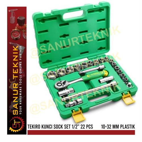 Jual TEKIRO Hand Socket Set / Kunci Sock Set 1/2" 22 PCS 10-32 MM ...