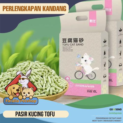 Jual Tofu Cat Litter Pengganti Pasir Tempat Poop Pipis Kucing Anjing ...