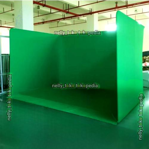 Promo green screen custom backdrop model U background chromakey - Putih ...
