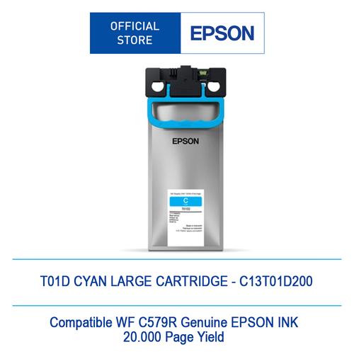 Promo Tinta Cartridge Epson T01D LARGE for WF-C579R - C13T01D100 - CYAN ...