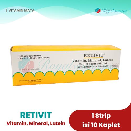 Jual RETIVIT STRIP ISI 10 TABLET Untuk Memelihara Kesehatan Mata - Kota ...