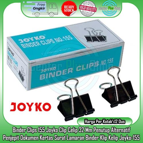 Jual Binder Clip Klip Kertas 155 Joyko Klip Penjepit Kertas Berkas ...