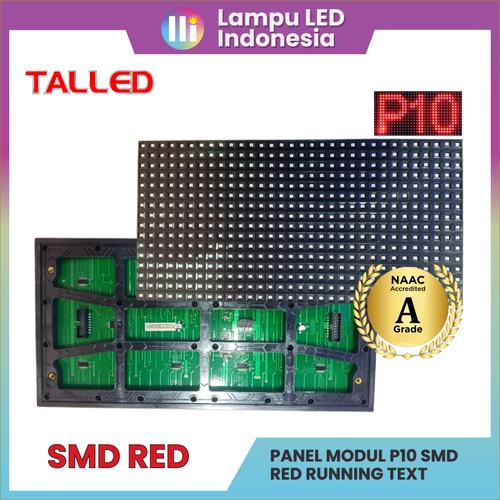 Jual PANEL MODULE MODUL LED P10 RUNNING TEXT SMD RED OUTDOOR TALLED ...