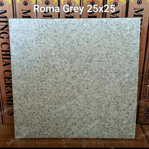 Jual Keramik Lantai Embosed Matt 25x25 Roma Grey - Kab. Bekasi ...