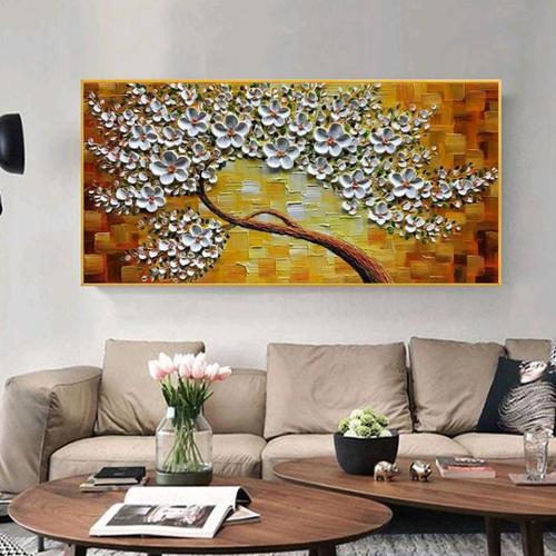 Jual LUKISAN BUNGA MODEREN plus frame 001 - 100x50 - Kab. Bandung ...