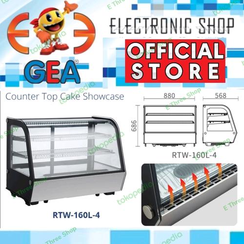 Promo Gea Rtw 160L 4 Counter Top Cake Showcase 160L - Pendingin ...