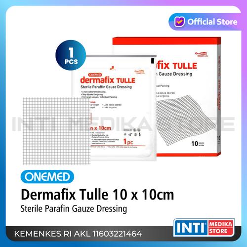 Jual ONEMED - Kasa Luka DERMAFIX TULLE 10cm x 10cm Paraffin Gauze ...