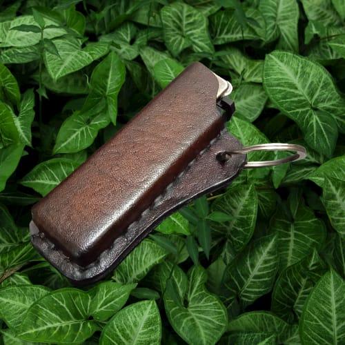 Jual Tempat Sarung Kulit Asli Korek Api Tokai Warna Coklat Two-Tone ...