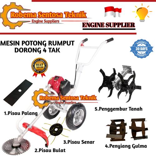 Jual Mesin Potong Rumput Dorong 4 Tak / 5 Jenis Mata Pisau ...