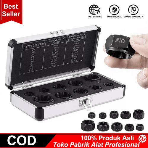 Promo Alat Pembuka Baut Mur Rusak 10 PCS /Damaged Screw Bolt Nut Remover - B - Jakarta Barat ...