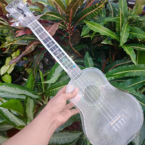 Jual Ukulele Tenor Custom Shop Transparan with Paua Abalone Shell - Kab ...